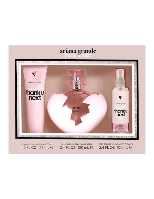 Kit eau de parfum Ariana Grande Thank U Next para mujer 2