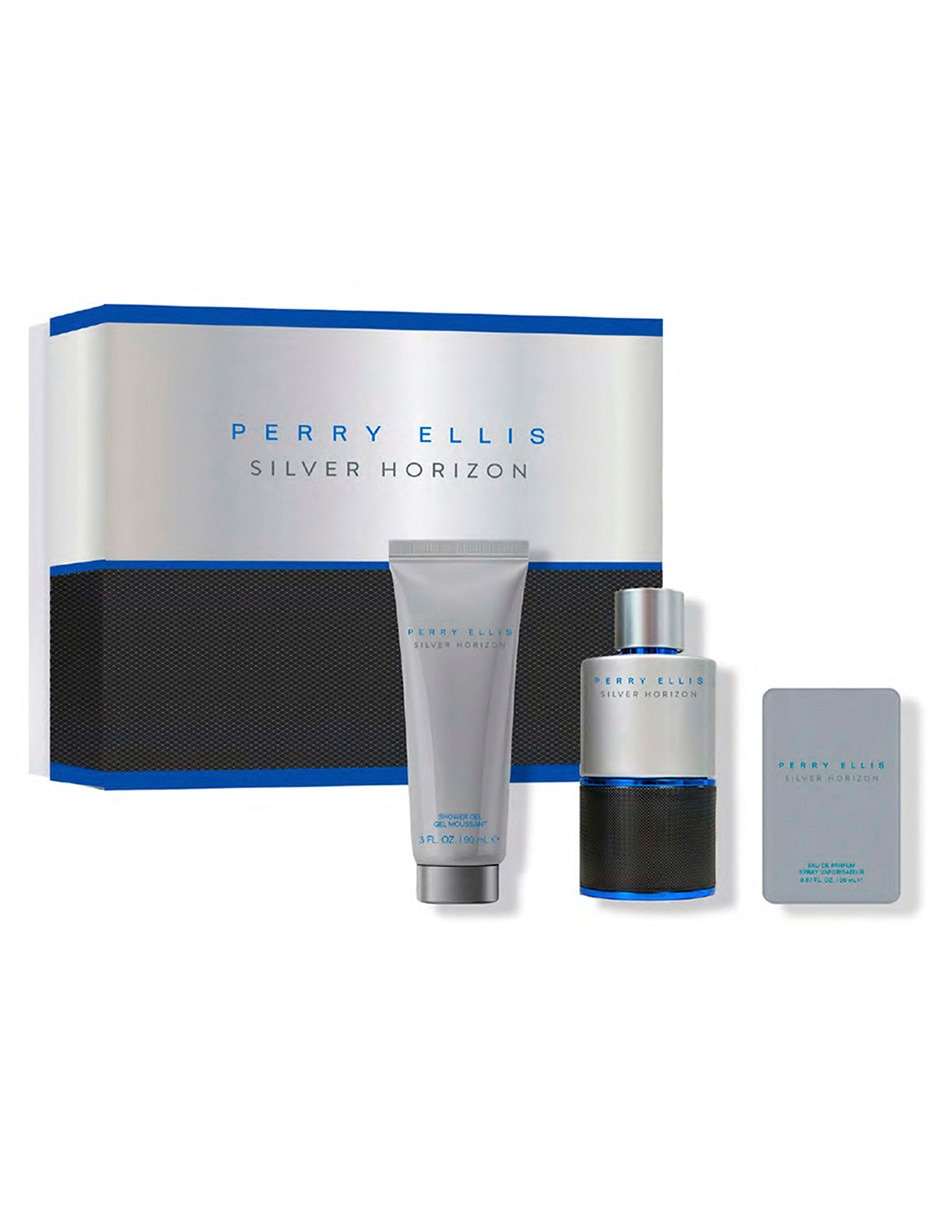 Kit Eau de parfum Perry Ellis Silver Horizon para hombre